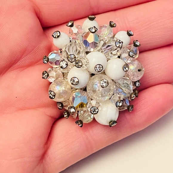 Vendome | Jewelry | Vendome Vtg Pin Brooch Signed Crystal Rhinestone ...